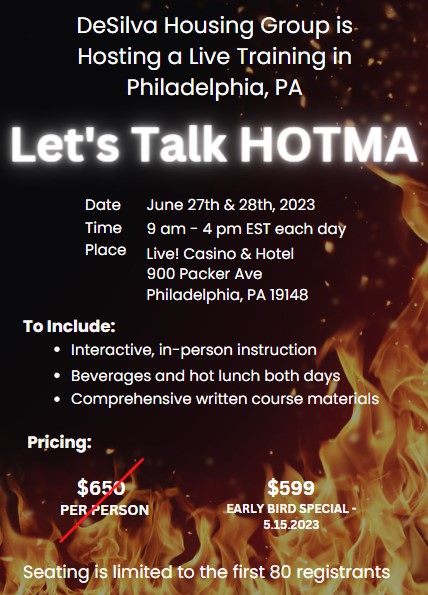 In-Person HOTMA Training (Philadelphia, PA) - DeSilva Housing Group ...