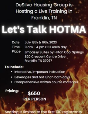 In-Person HOTMA Training (Franklin, TN) - DeSilva Housing Group | HUD ...