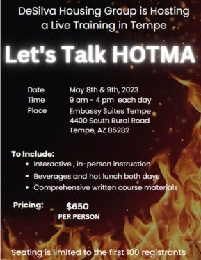 In-Person HOTMA Training (Tempe, AZ) - DeSilva Housing Group | HUD ...